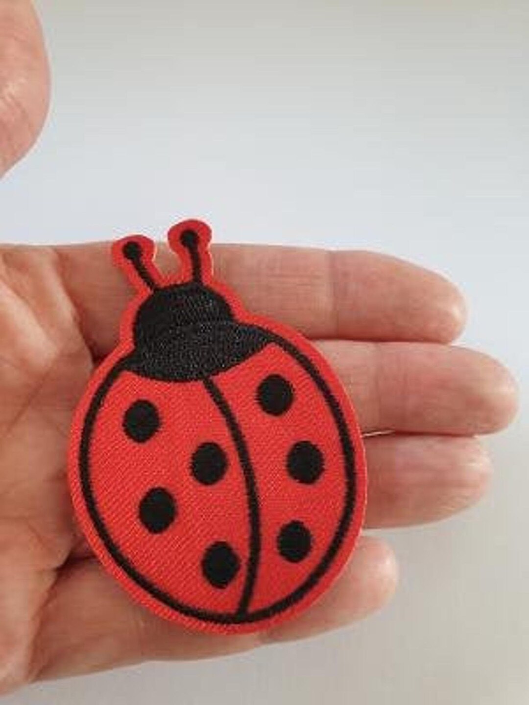 Ladybird Iron-on Patch, Embroidered Ladybird Applique, Decorative ...