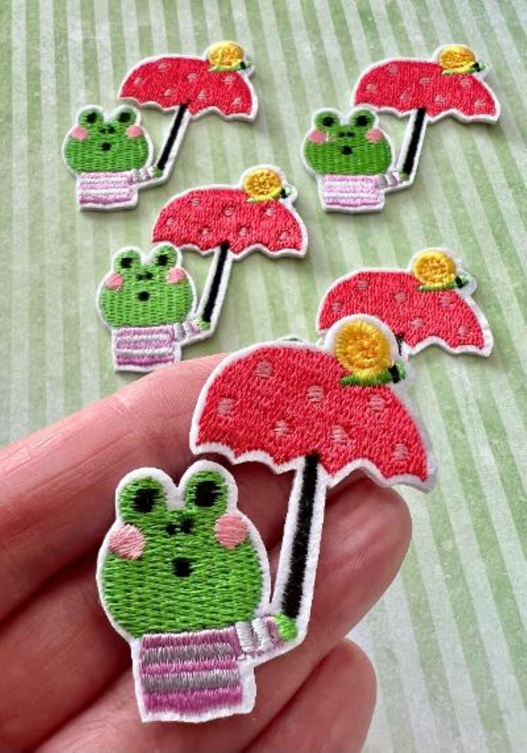 Frog Iron-on Patch, Embroidered Applique, Embroidered Frog Patch ...