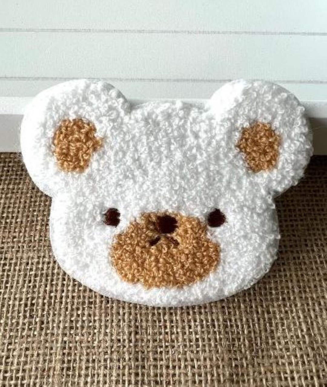 Large Chenille Teddy Bear Patch, Embroidered Sew-on Applique, Chenille Decorative Patches - Etsy