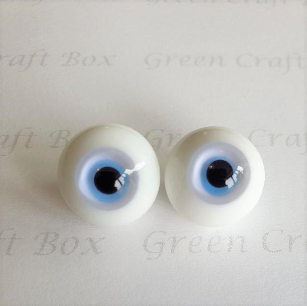 16mm Blue Glass Eyes for Toy Making, Doll Glass Eyes - Etsy