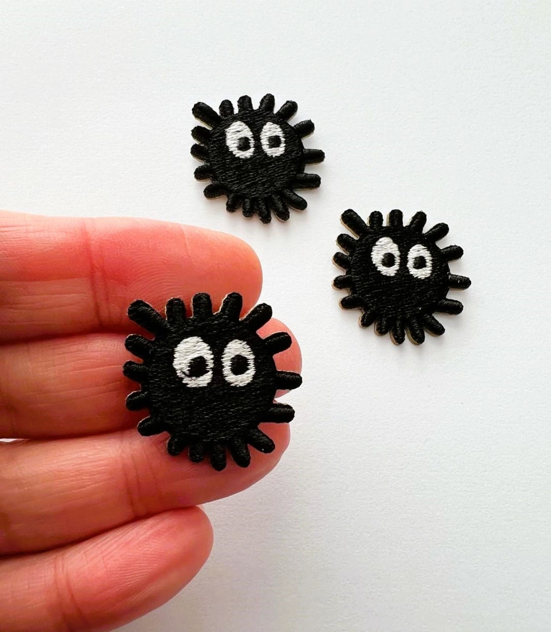 2 X Black Paint Splatter Patch, Clothes Repair Iron-on Patch, Funny ...