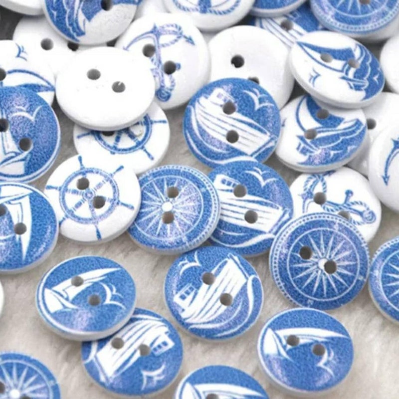 Nautical Buttons - Etsy