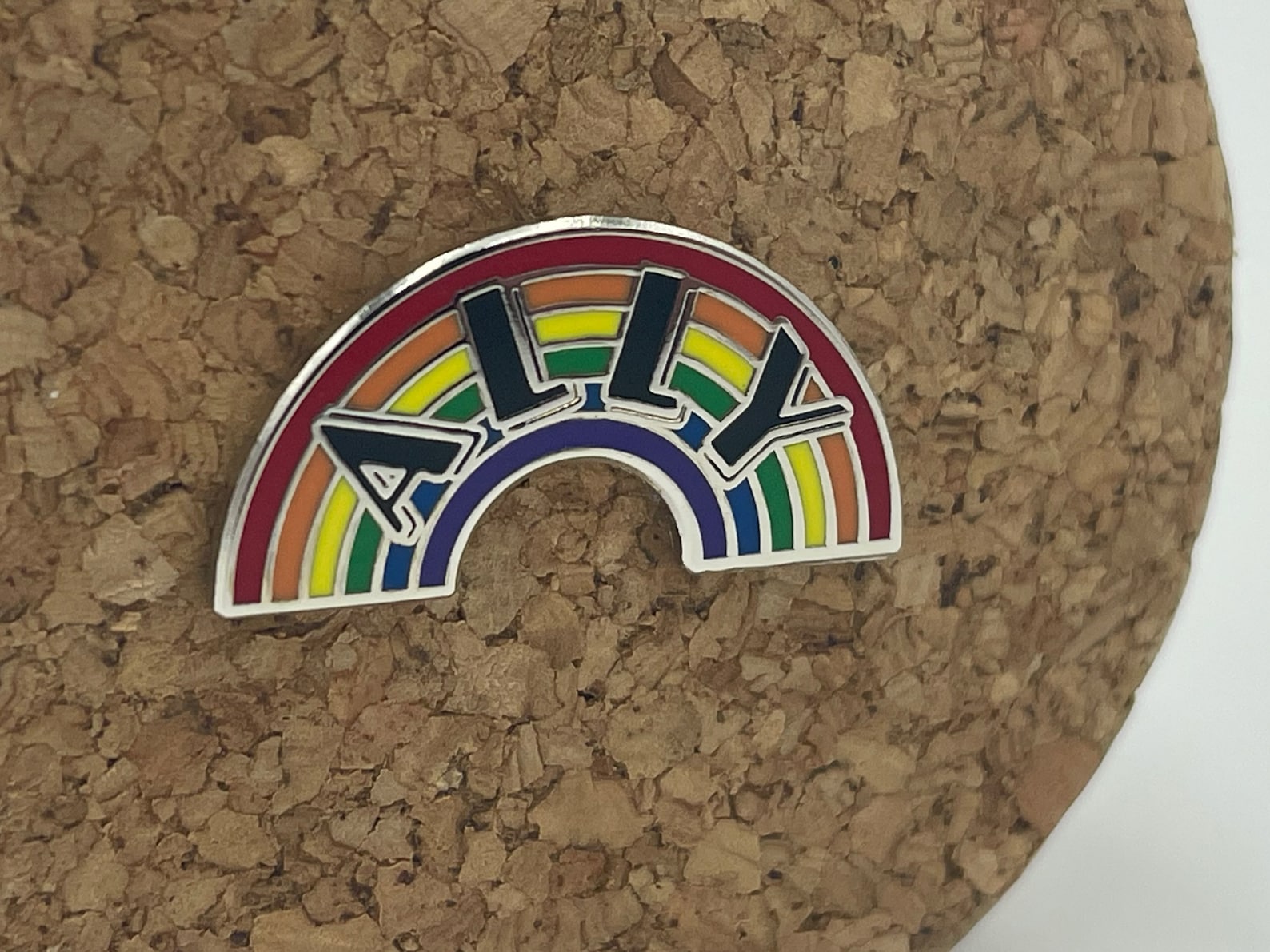 LGBTQ Rainbow ALLY Pin Hard Enamel ALLY Lapel Pin Pride Month | Etsy