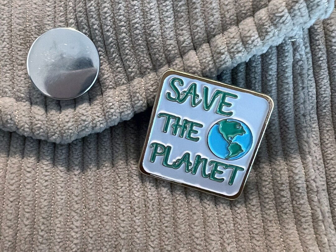 Save the Planet Lapel Pin Climate Change Activism Enamel Badge Pins - Etsy
