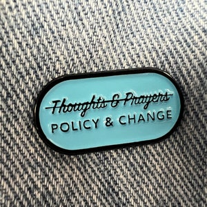 End Gun Violence "protect Kids NOT Guns" Policy & Change Enamel Lapel ...