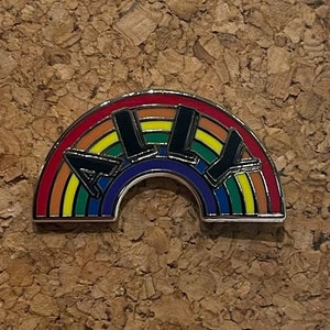 LGBTQ+ Rainbow ALLY Pin Hard Enamel ALLY Lapel Pin Pride Month Pin - Etsy