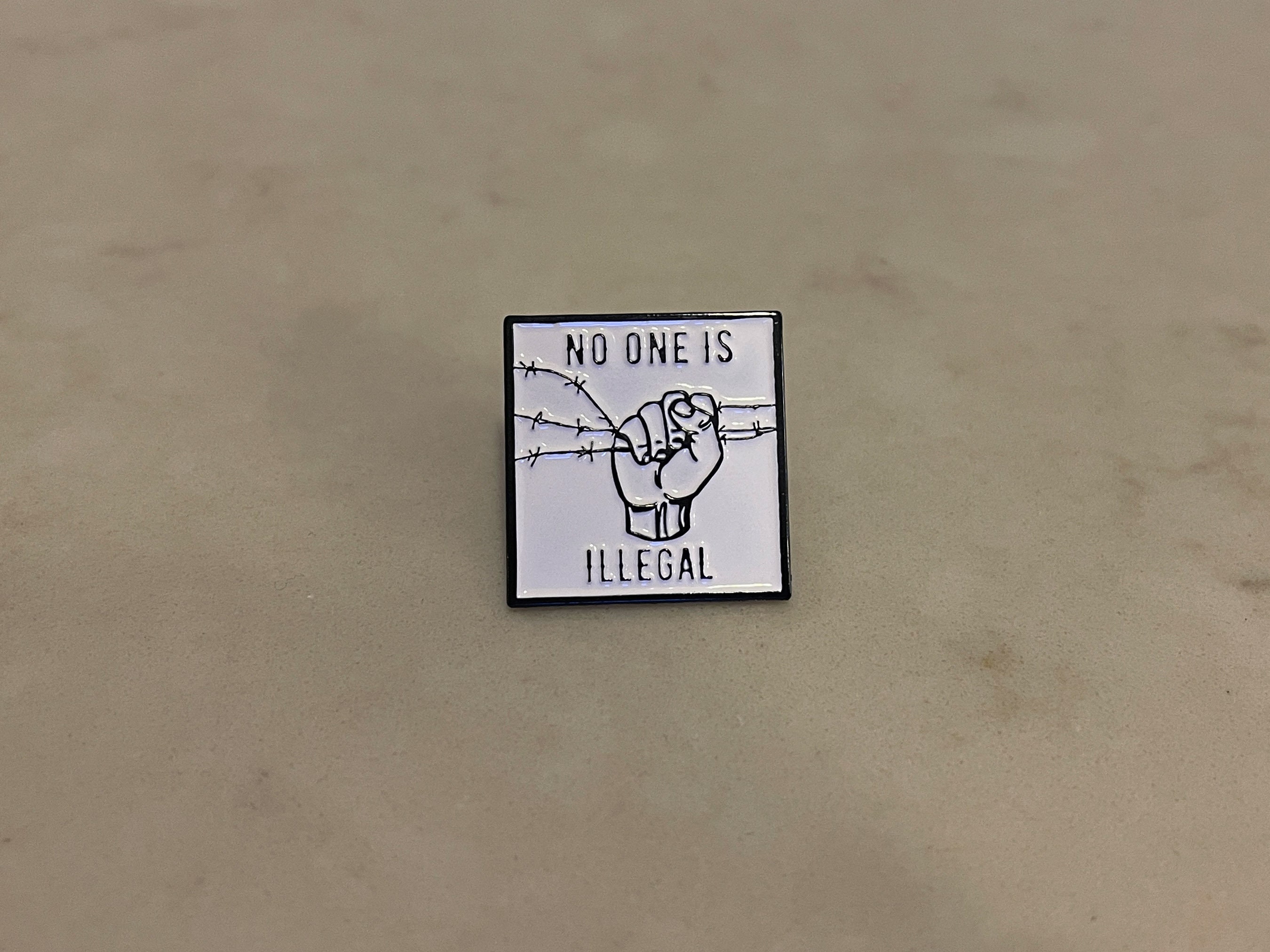 No One is Illegal Lapel Pin Immigration Rights Lapel Pin - Etsy