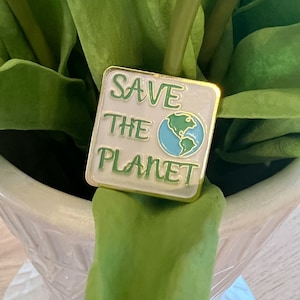 Save the Planet Lapel Pin Climate Change Activism Enamel Badge Pins - Etsy