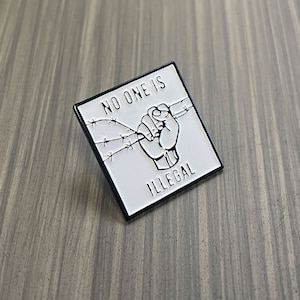 No One is Illegal Lapel Pin, Immigration Rights Lapel Pin, Immigrant ...
