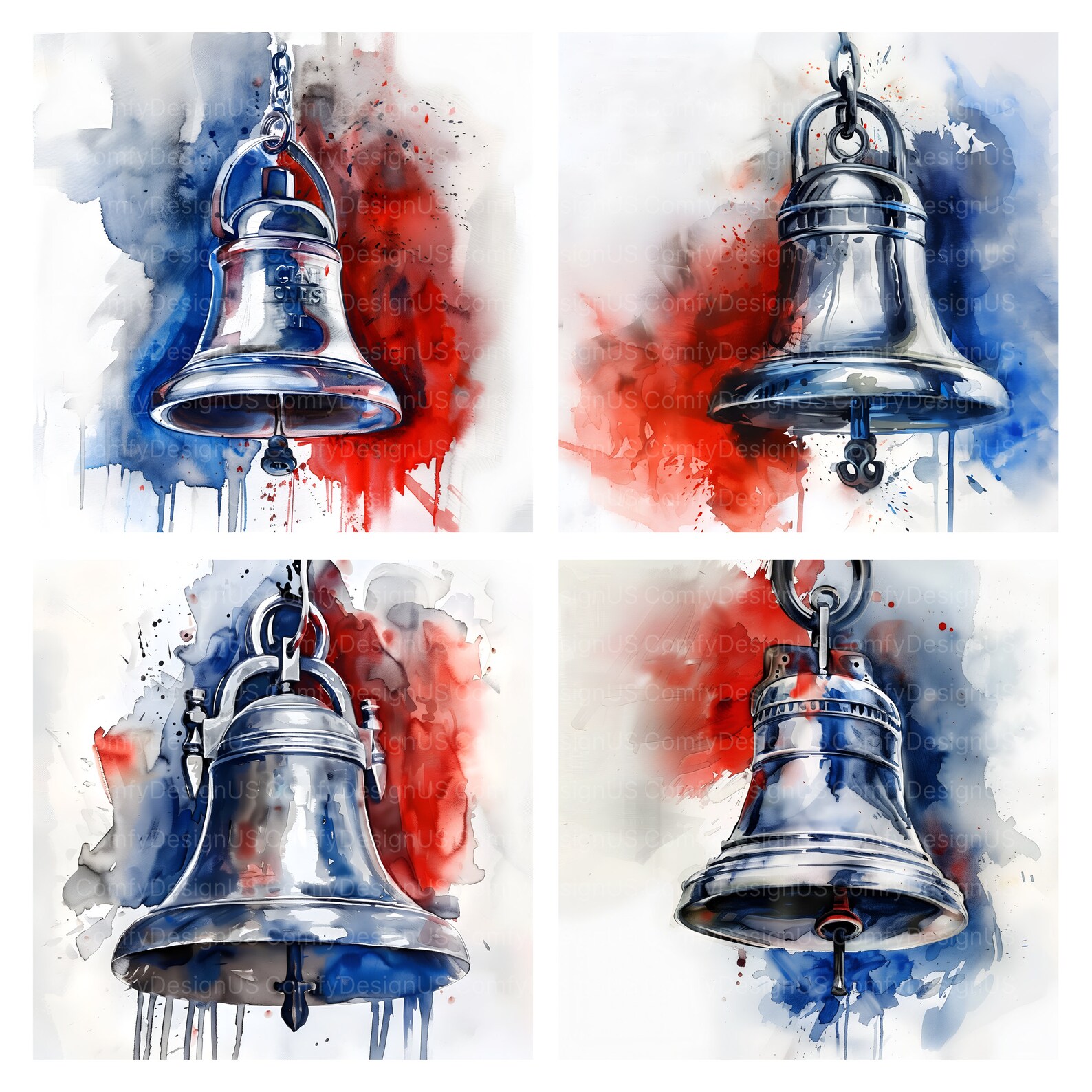 15 Bell Clipart, Liberty Bell Clipart, 4th of July, Fourth of July ...