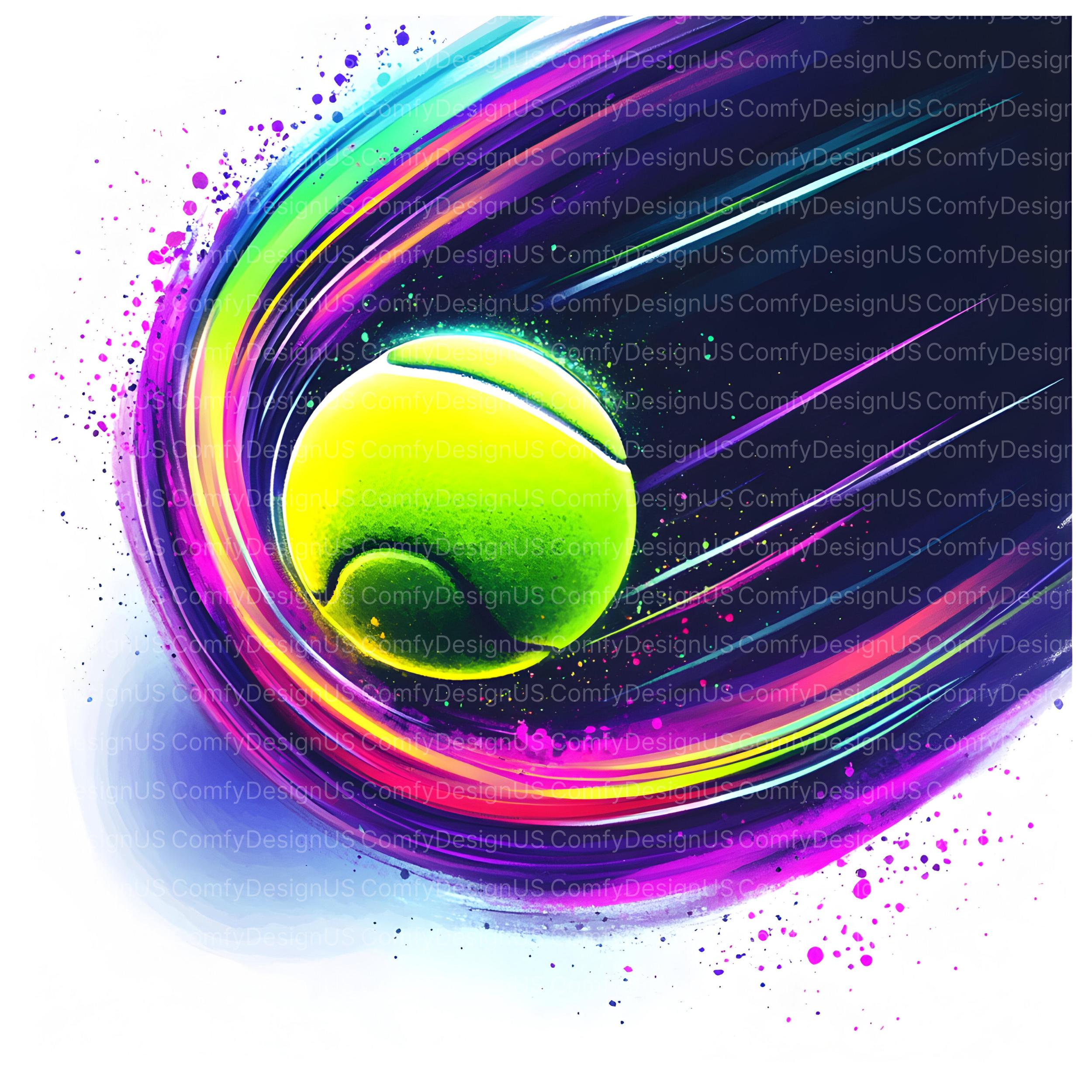 20 Tennis Ball Clipart, Tennis Clipart, Neon Tennis Ball, Tennis ...