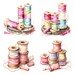 15 Vintage Spools of Thread Clipart, Floral Sewing, Floral Spool ...