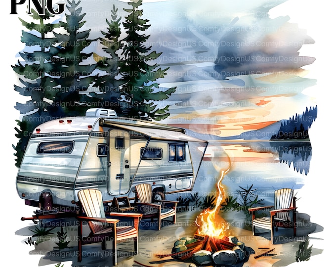 Canada Trailer Clipart, Instant Download, Watercolor, Canadian Flag ...