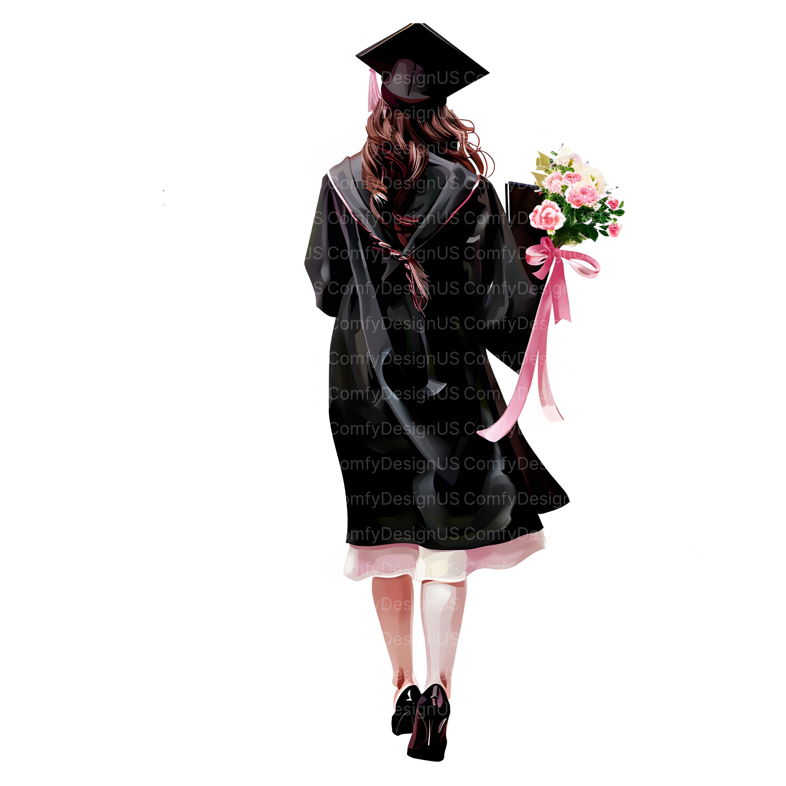 15 Girl Graduation, Student Graduation Clipart, Grad, Printable ...