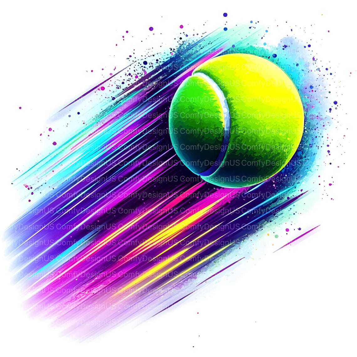 20 Tennis Ball Clipart, Tennis Clipart, Neon Tennis Ball, Tennis ...