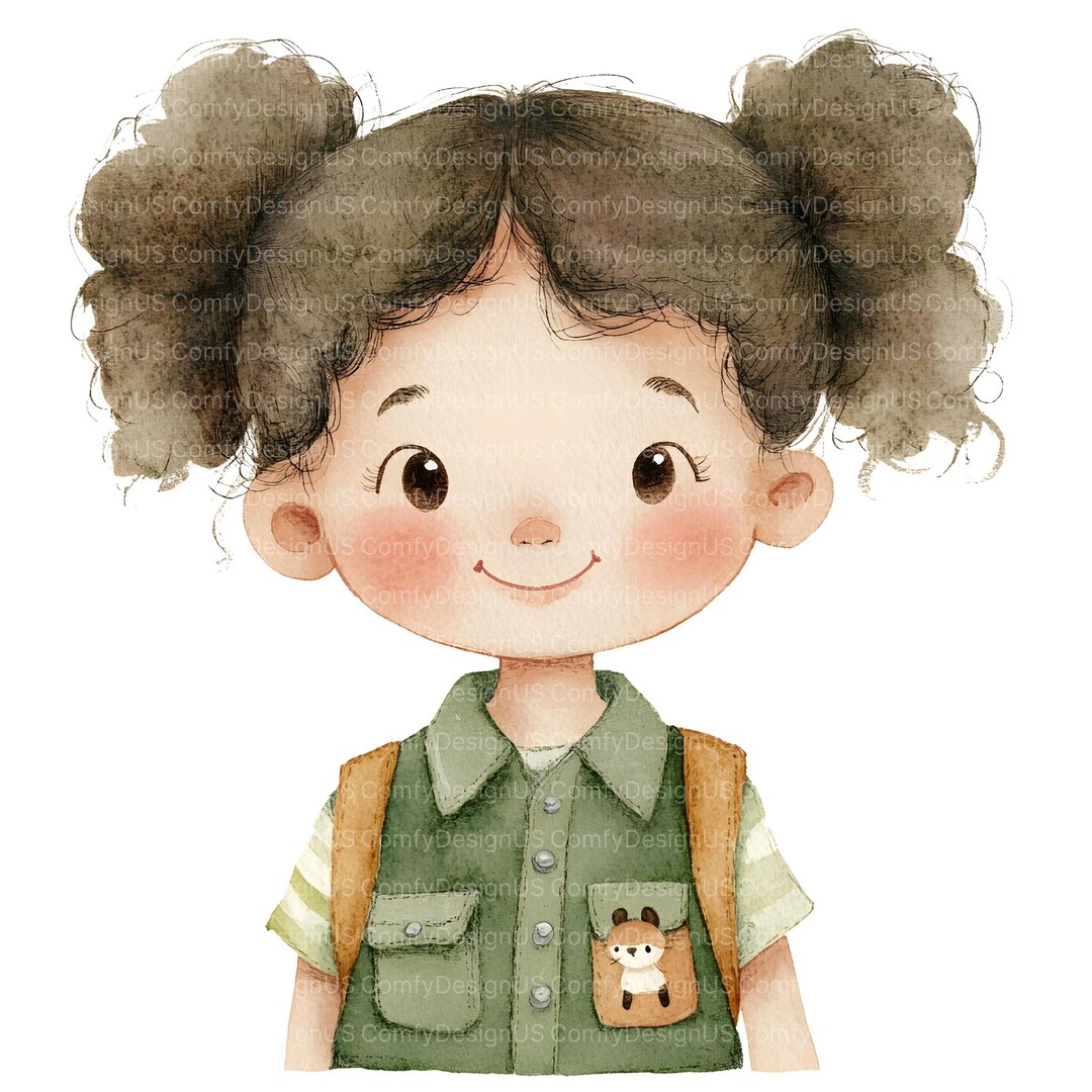 Girl Scout Clipart, Watercolor Scout Clip Art, 10 High Quality Jpgs ...