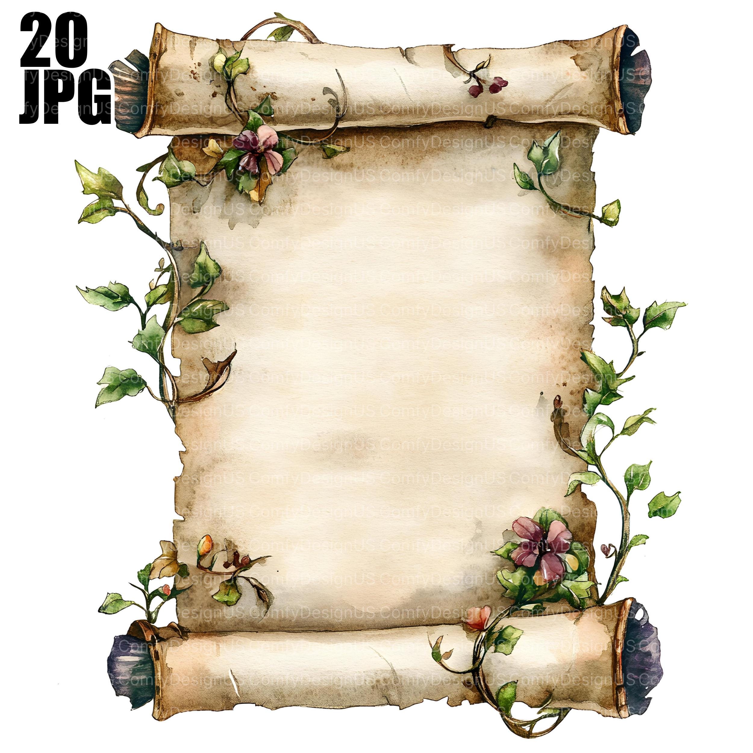 Old Paper Scroll With Writing