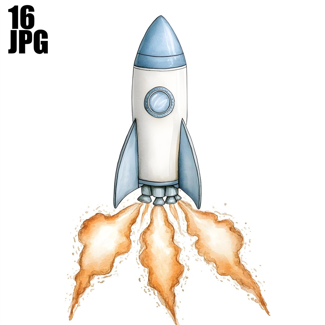 16 Cute Space Rocket Clipart, Cartoon Spaceship Clipart, High Quality ...