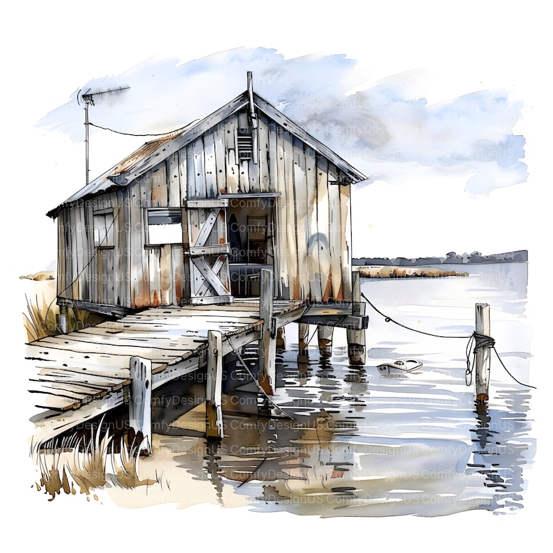15 Fisherman's Shack Clipart, Fishing Clipart, Fisherman Clipart ...