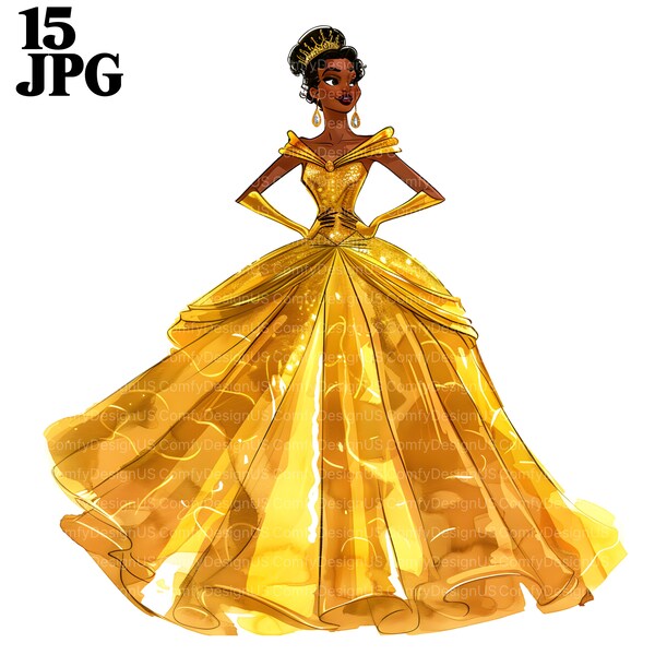 Gold Prom Dress - Etsy