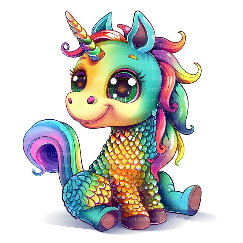 15 Cute Unicorn Clipart, Rainbow Unicorn, Unicorn Clip Art, Printable ...