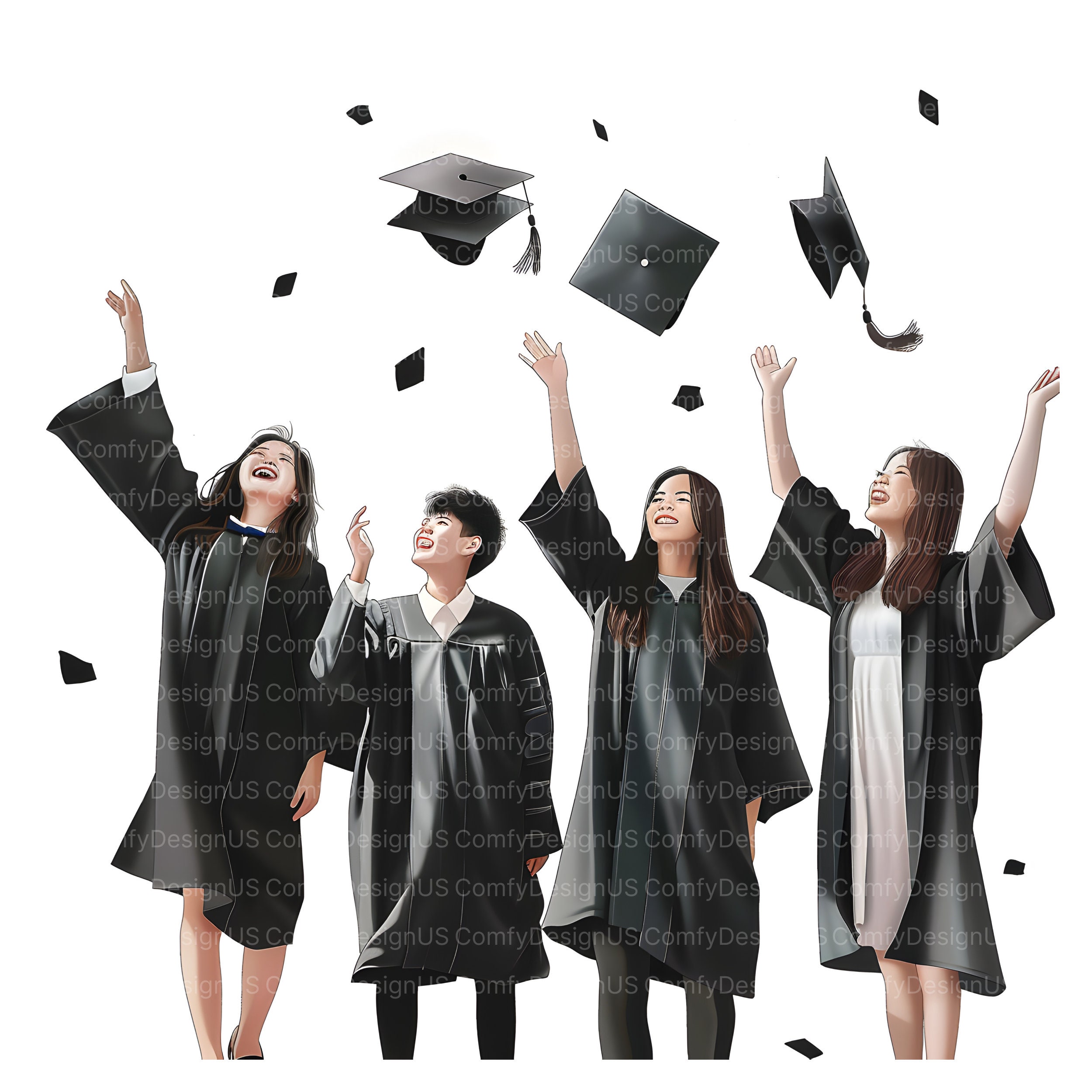 5 Graduation Clipart, Student Graduation, Graduation Caps, Grad ...