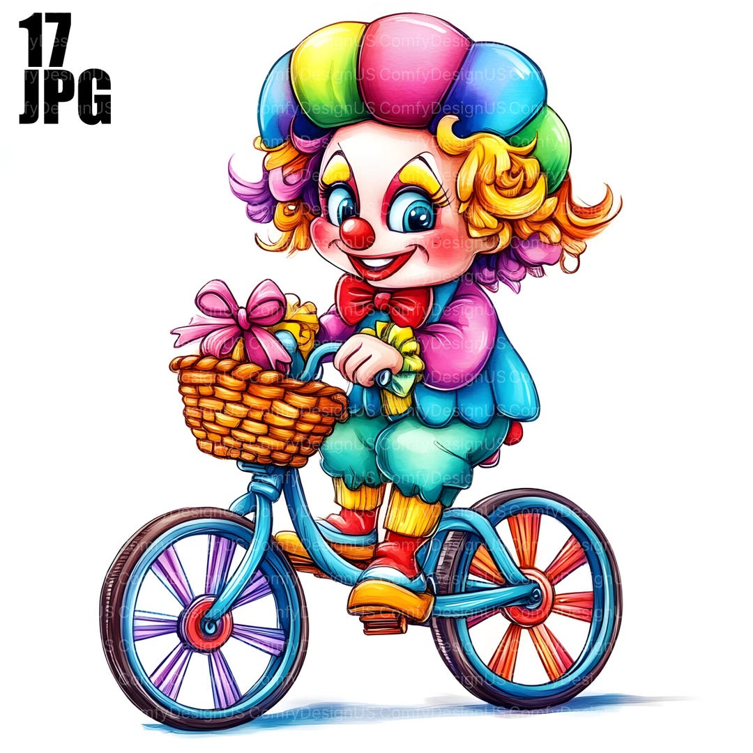 17 Cute Clown Clipart, Circus Clipart, Cute Clown Clipart, Clown ...