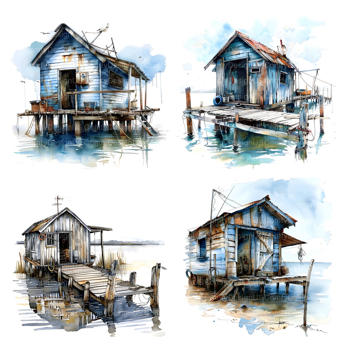 15 Fisherman's Shack Clipart, Fishing Clipart, Fisherman Clipart ...