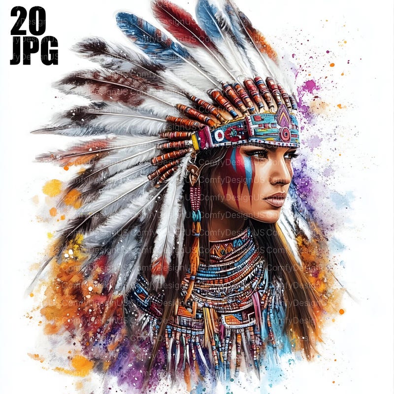 Native Women Clipart - Etsy