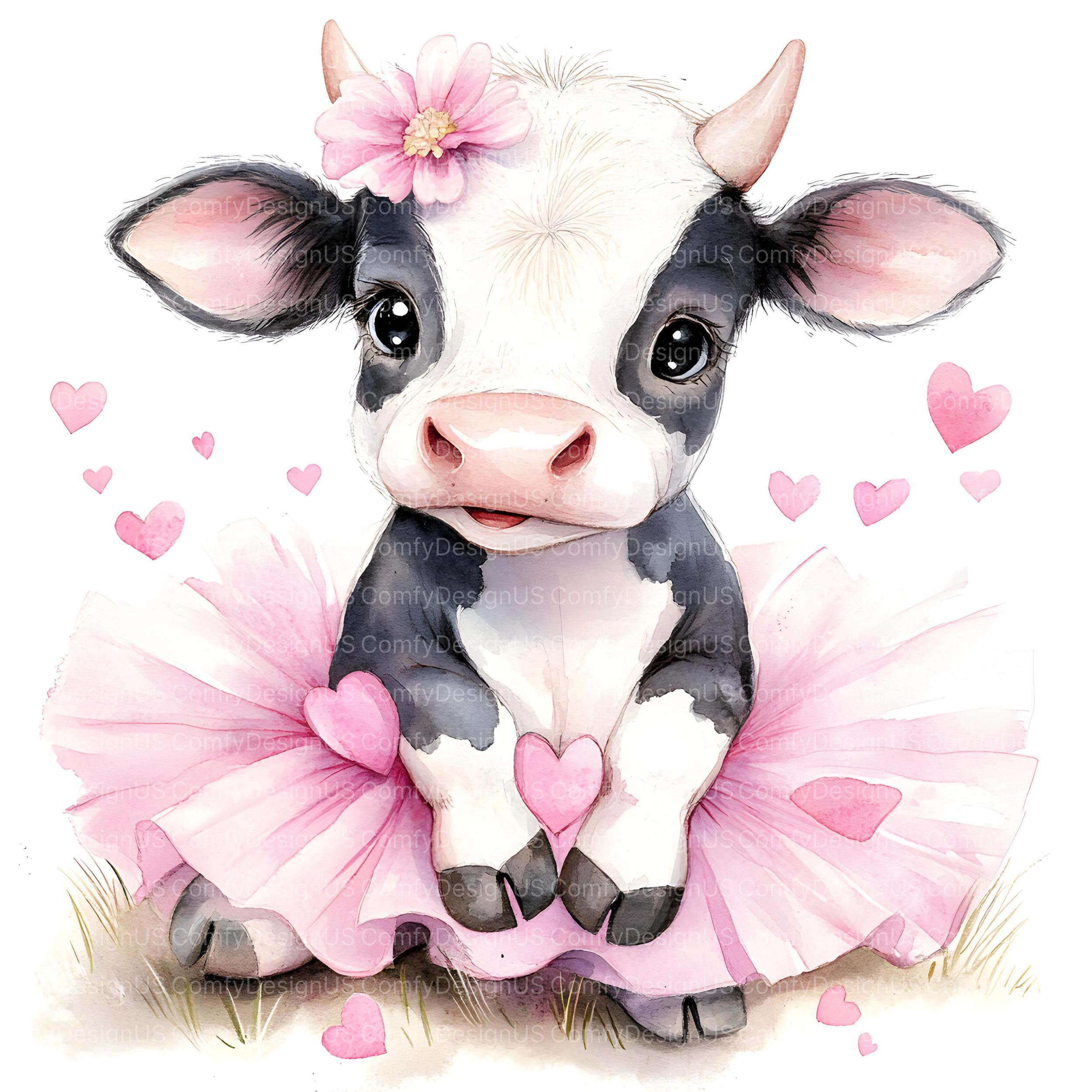 15 Cute Cow Clipart Bundle, Cow Clip Art, Cow Birthday Clipart ...