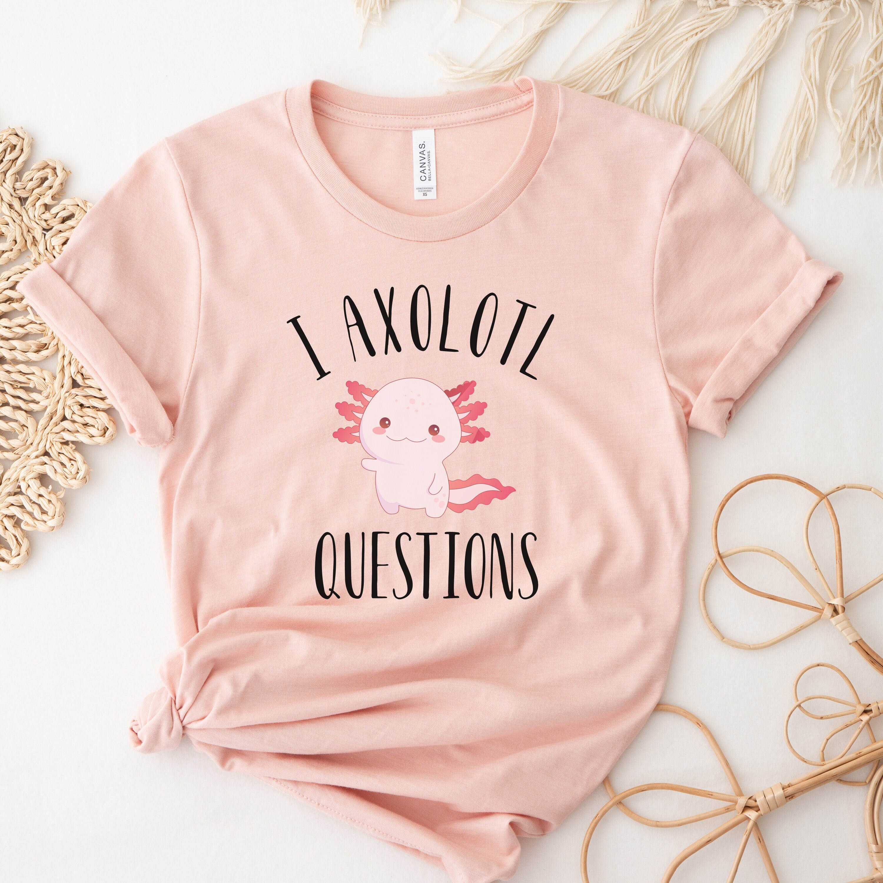 Cute Axolotl T-shirt Axolotl Graphic Tees Kids Axolotl - Etsy