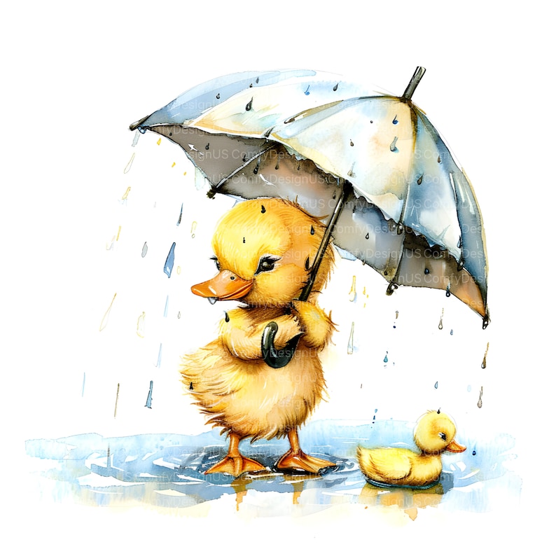 15 Duckling In Rain Clipart Rainy Day Duck Duck Rain Clipart