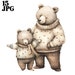 15 Papa Bear Clipart, Father's Day Clipart, Baby Bear, Daddy and Child ...