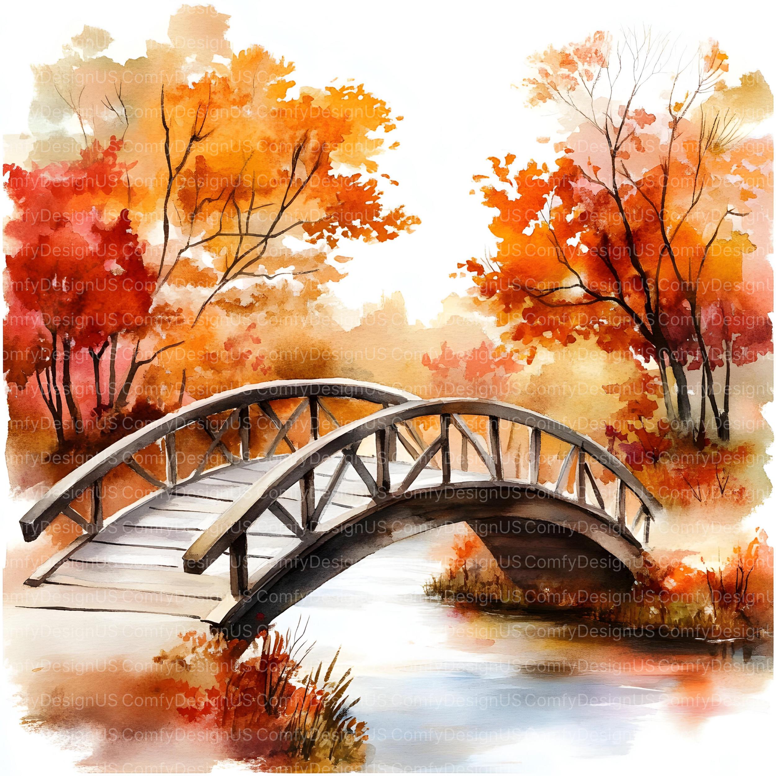 20 Autumn Scene Clipart, Fall Scenes, Autumn Clipart, Autumn Landscape ...