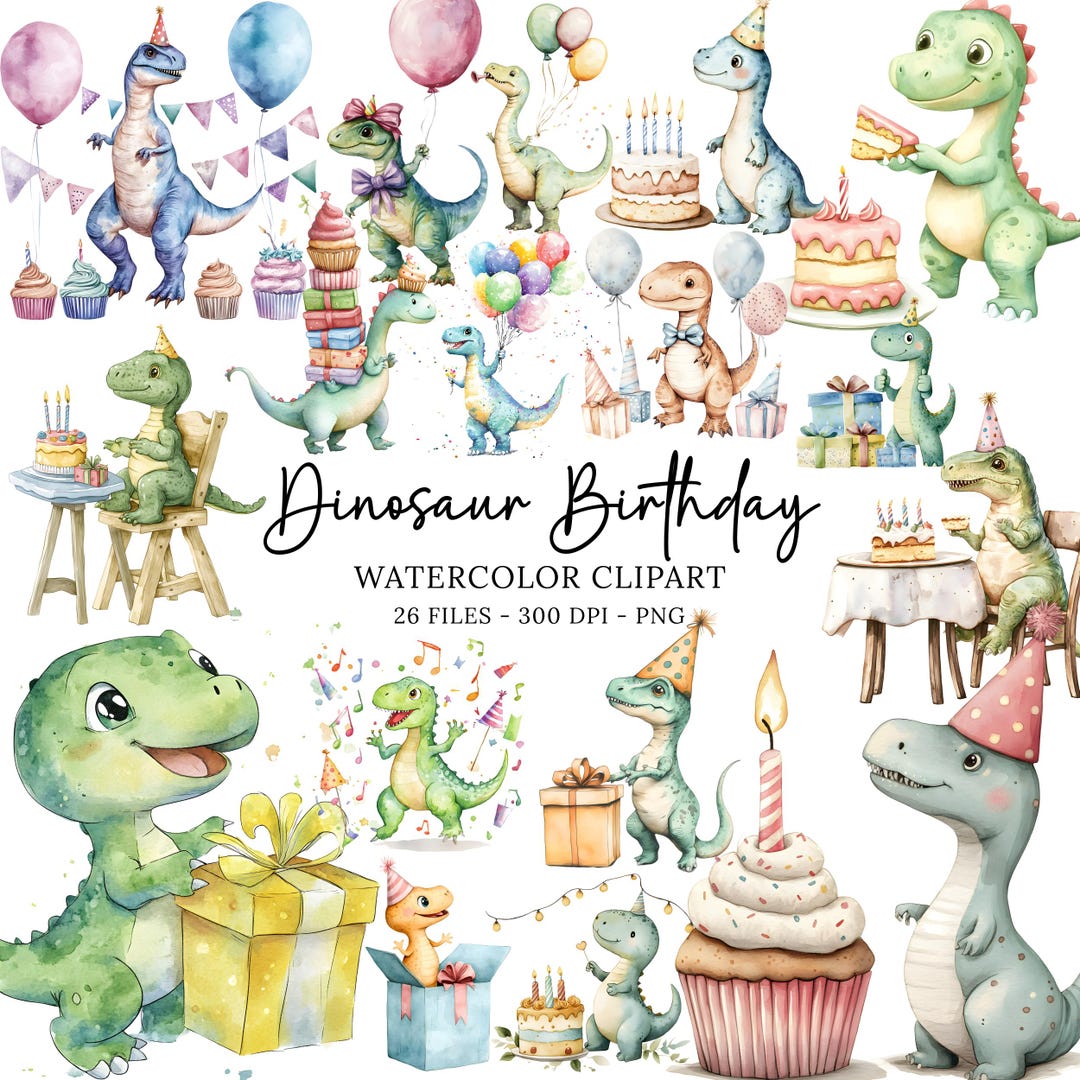 Cute Dinosaur Clipart, Dino Clipart, Dinosaur PNG, Cute Dinosaur Art ...