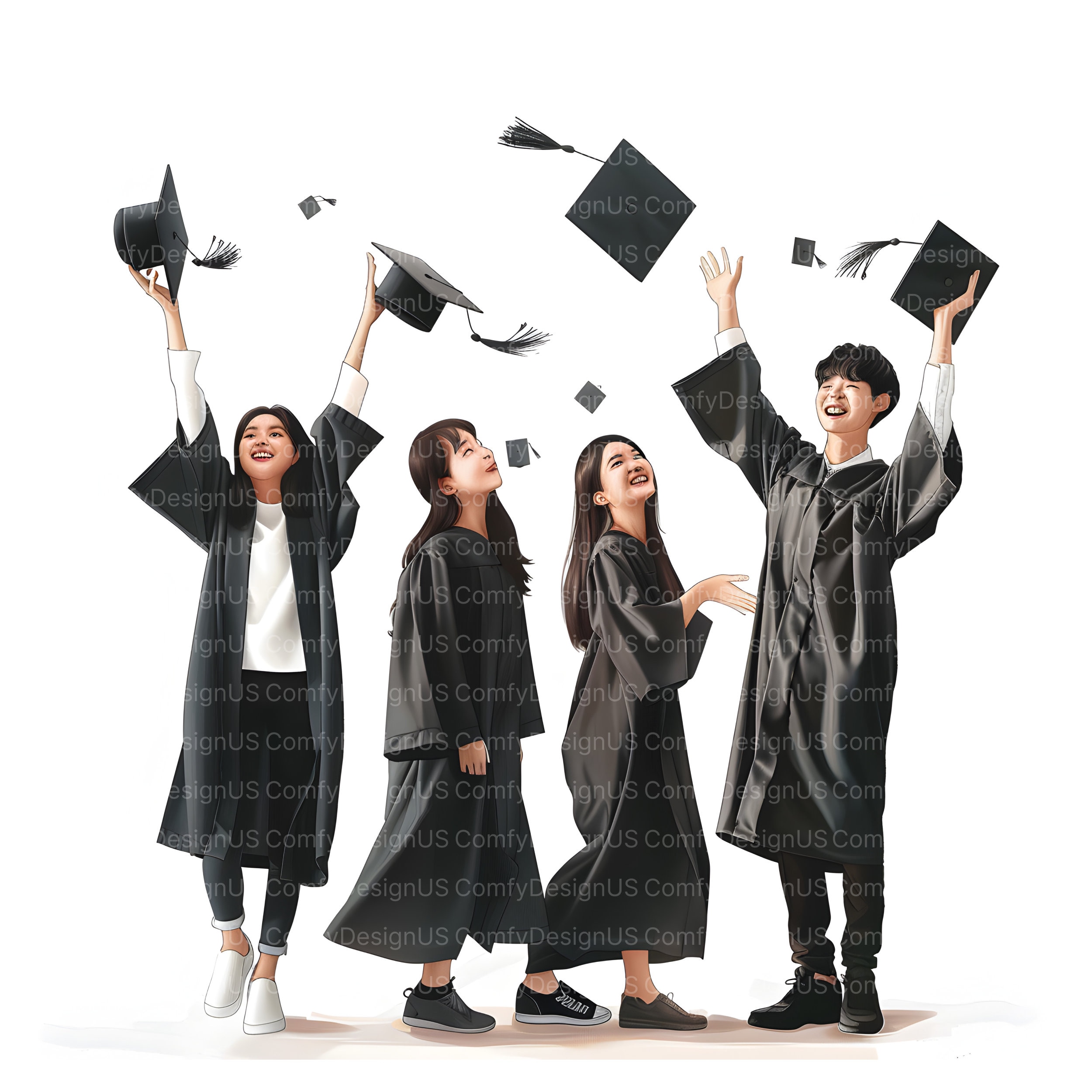 5 Graduation Clipart, Student Graduation, Graduation Caps, Grad ...