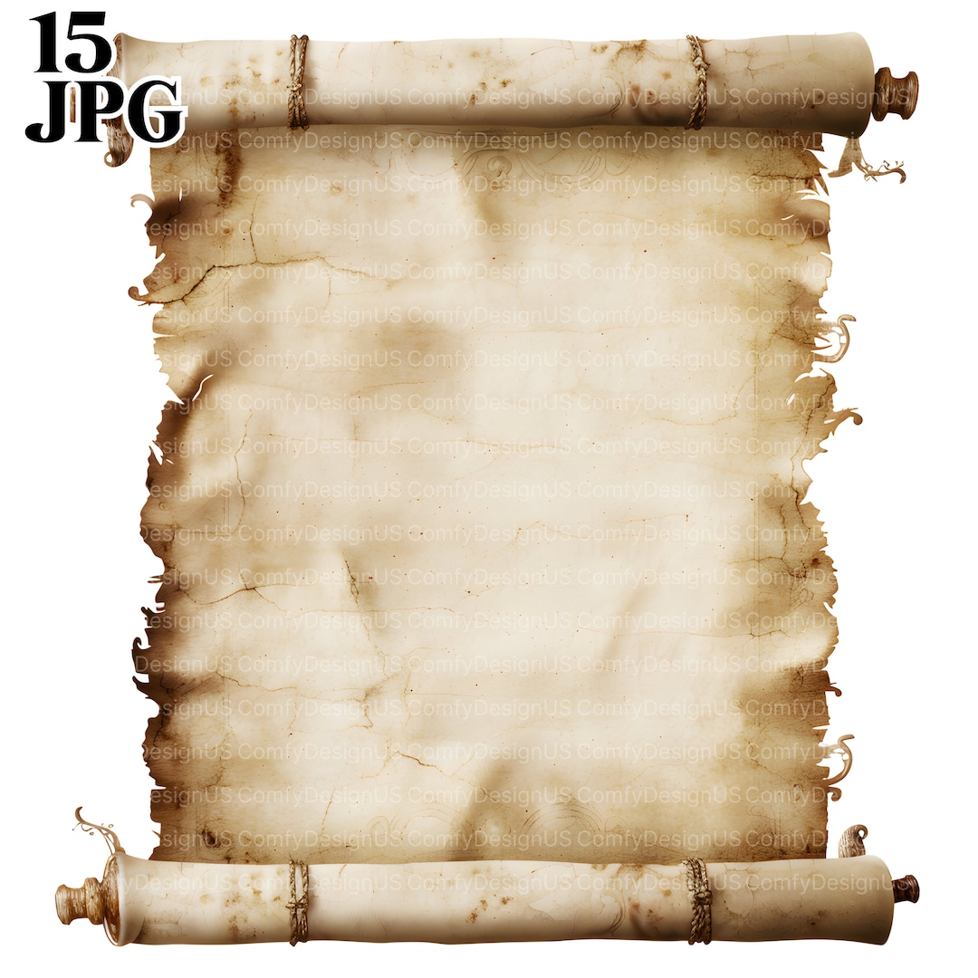 15 Medieval Scroll Clipart, Vintage Scroll, Scroll Graphic, Open Scroll ...