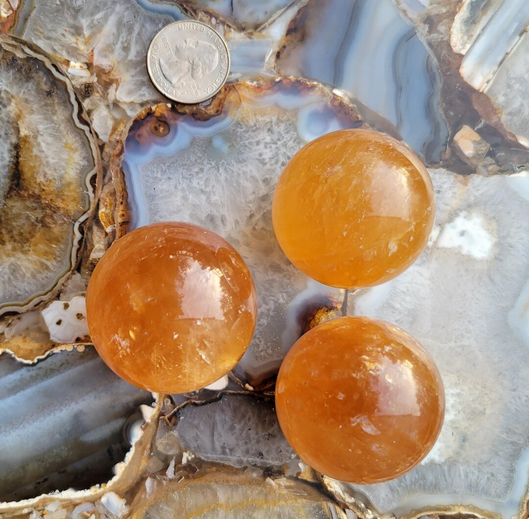 Natural Citrine Sphere - Etsy