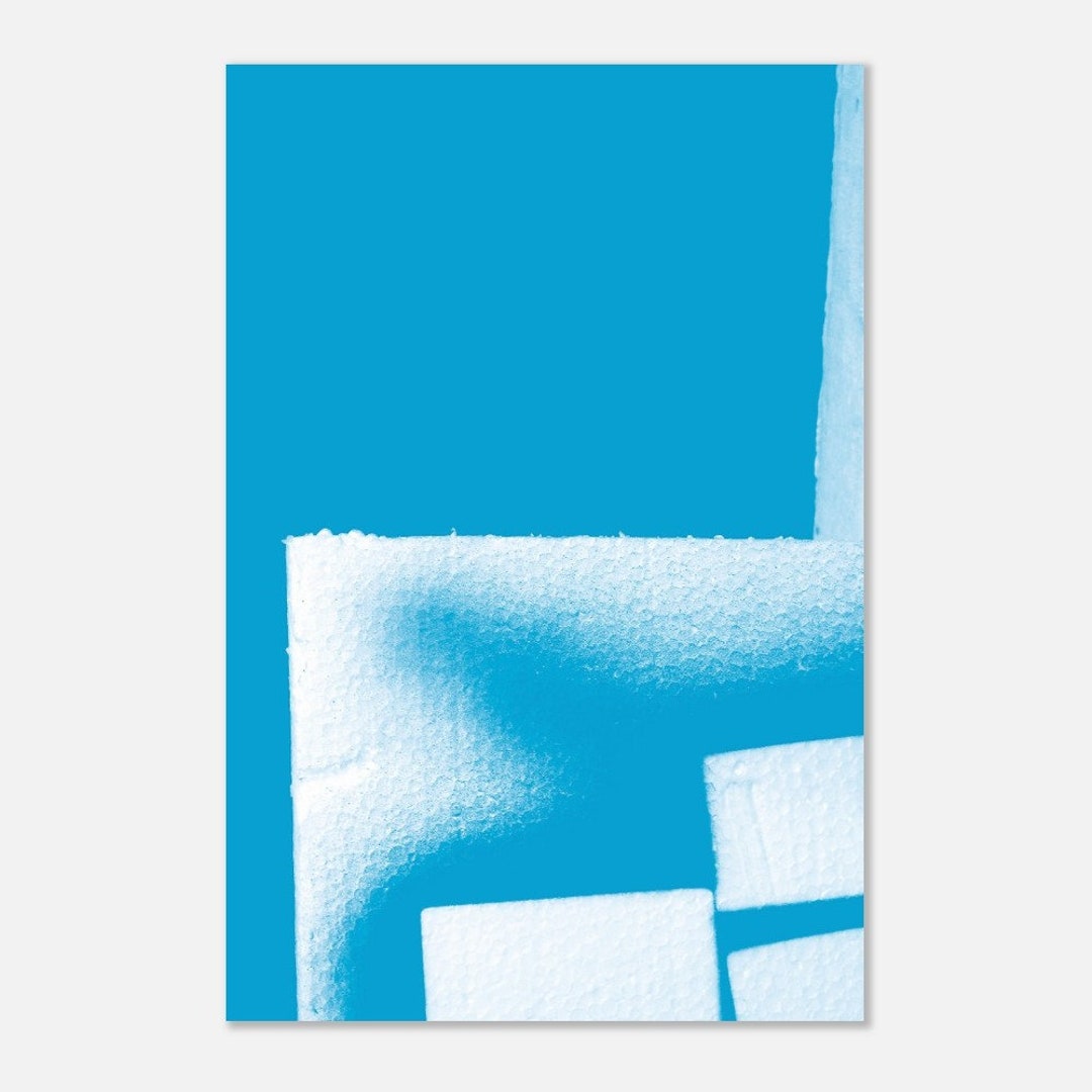 Baby Blue Abstract Cocktail 60x90 Cm / 24x36″ Foam Portrait Print ...