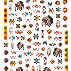 Tribal Native Culture Nail Art Stickers Decals Tribe Dreamcatcher Drean ...