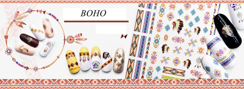 Tribal Native Culture Nail Art Stickers Native American Symbols Tribe ...