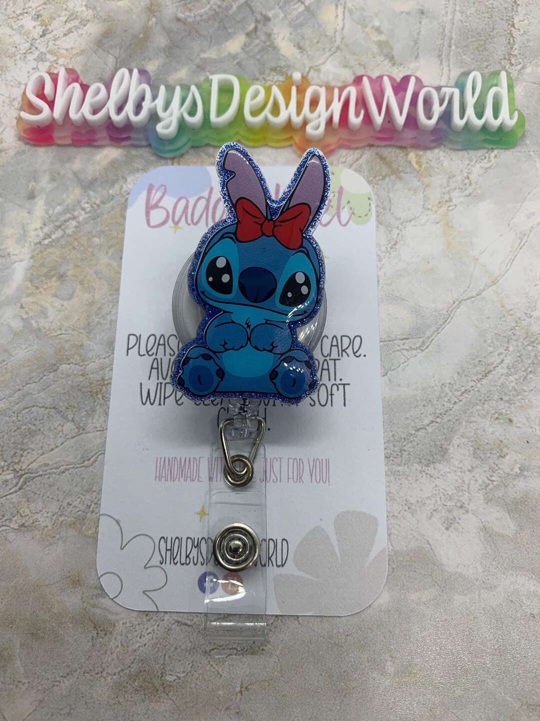 Baby Blue Alien Badge Reel - Etsy