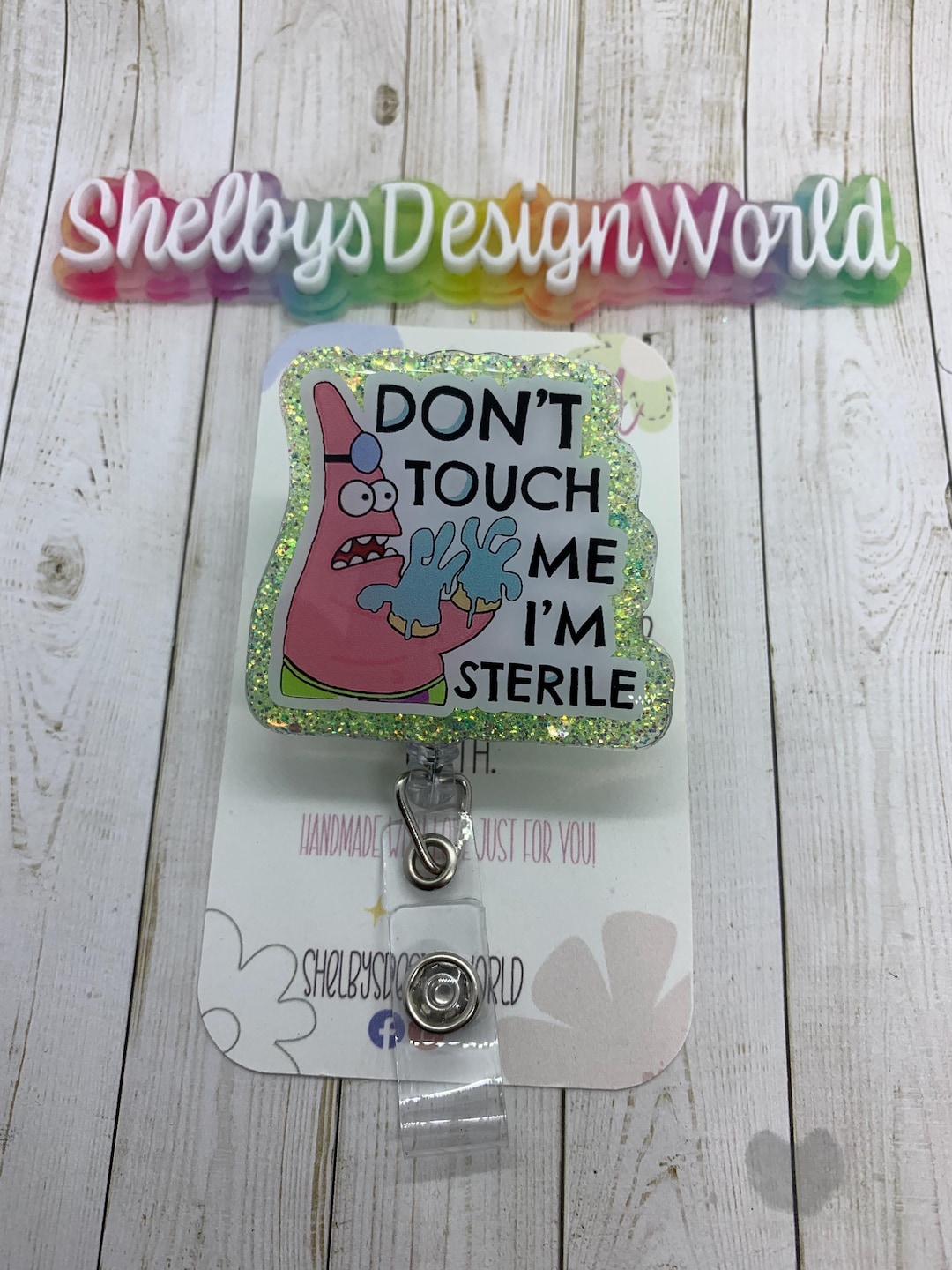 DONT TOUCH ME Badge Reel - Etsy