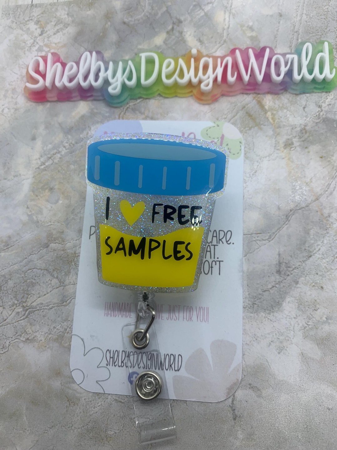 Urine Cup Badge Reel - Etsy