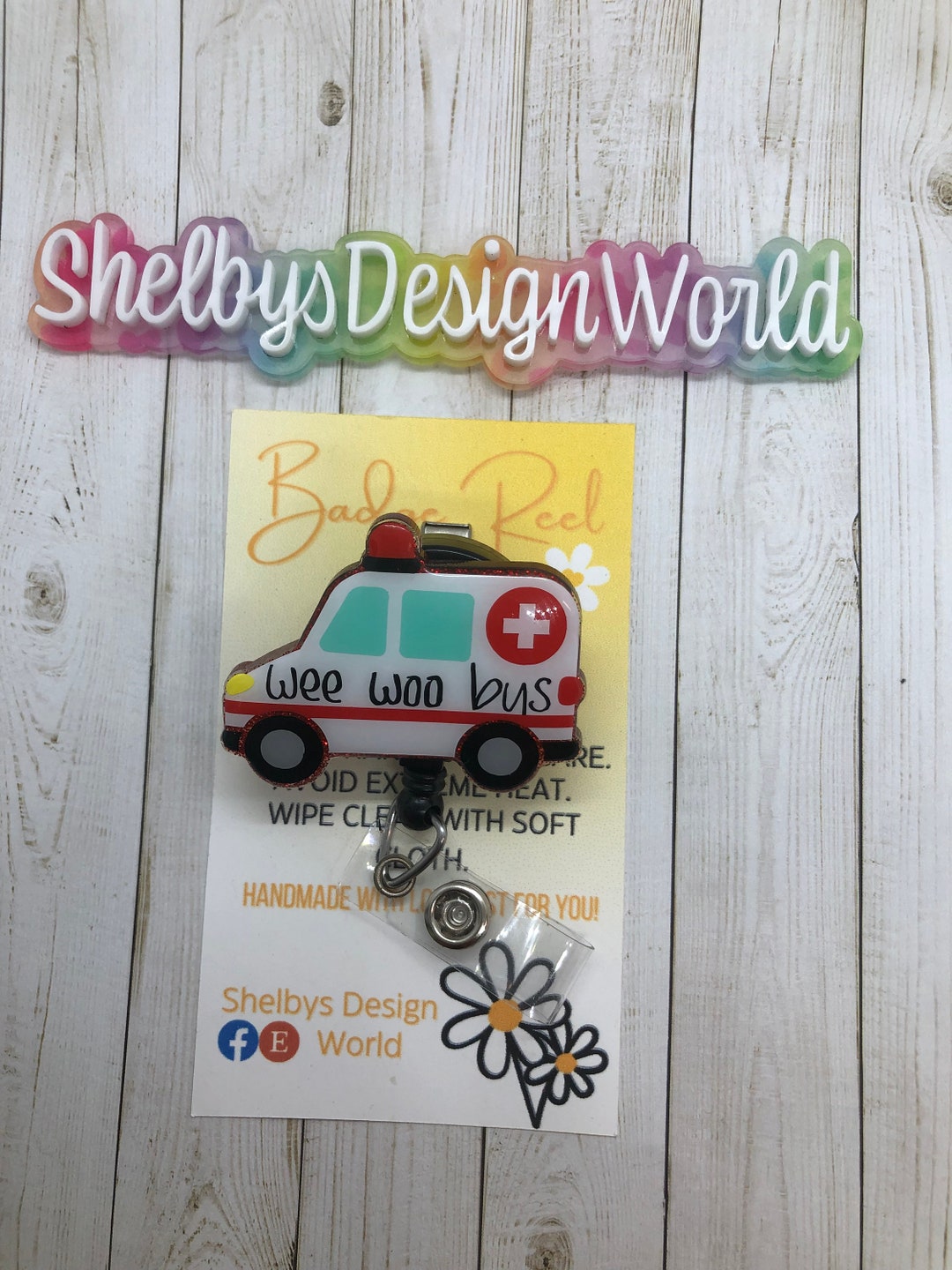 Ambulance Badge Reel - Etsy