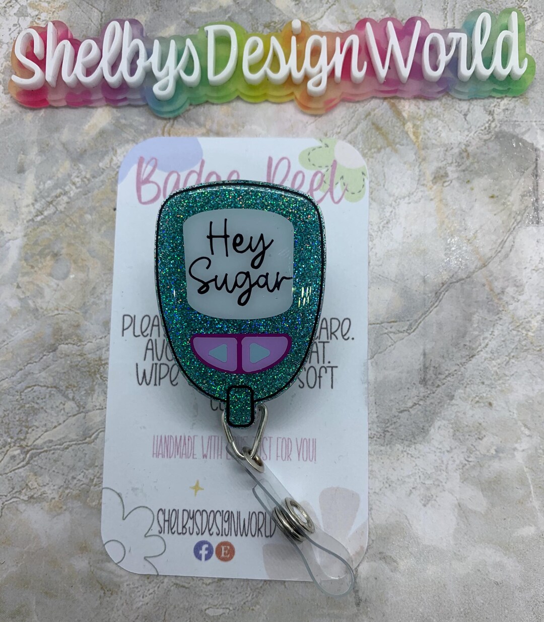 Glucose Badge Reel - Etsy