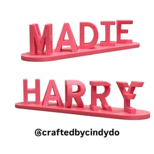 Custom Double Word Ambigram Illusion/flip Name Art - 3D Printed - Etsy