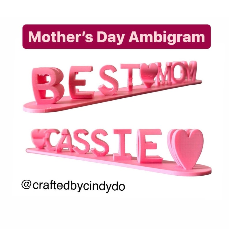 Custom Double Word Ambigram Illusion/flip Name Art - Etsy