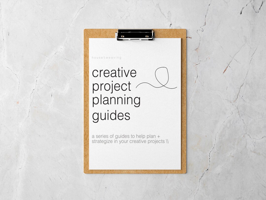 Creative Project Planning Guides - DOWNLOADABLE PDF - Etsy