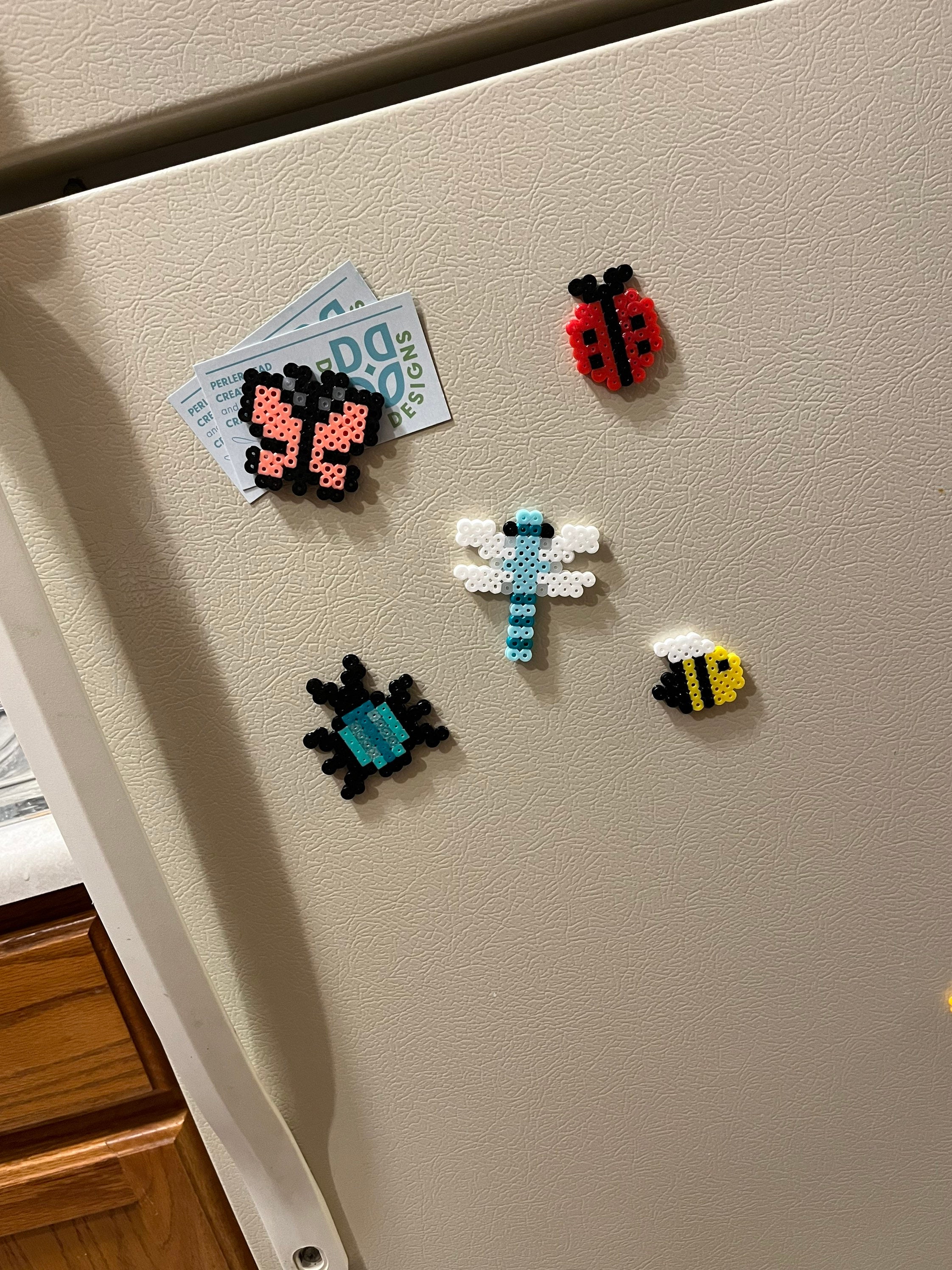 Insect Perler Bead Magnets - Dragonfly, Ladybug, Bumblebee, Beetle ...